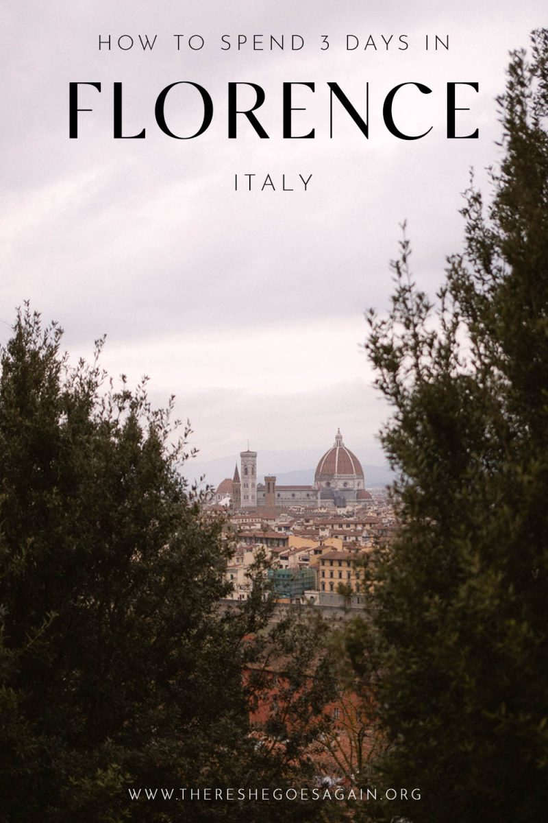 Florence Itinerary: A Guide for 3 Days - There She Goes Again
